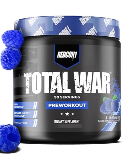 Total war Pre workout Blue Raspberry 30 Srv 435g price in UAE | Noon ...