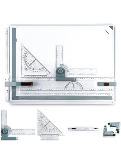 A3 Portable Drawing Board, Multi-Function Metric Drafting Table with ...