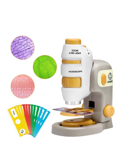 Pocket Microscope, 2 in 1 Detachable Microscope, 60-180x Mini Portable ...