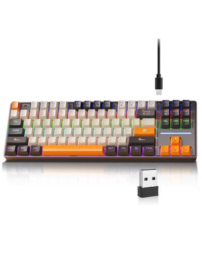 87 Keys Mechanical Keyboard - Hot Swap - Blue Switch - 2.4GHz/Bluetooth ...
