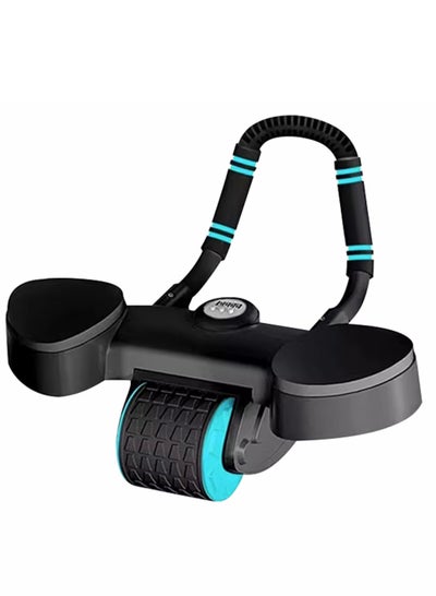 سعر Premium Black Abdominal Exercise Roller and Belly Wheel with Automatic Rebound Elbow Support ...