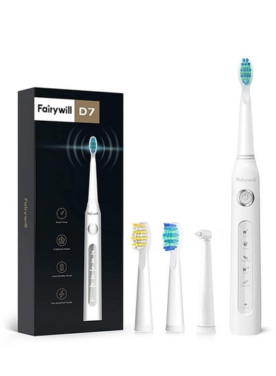 Electric Toothbrush for Adults , Ultrasonic Rechargeable Sonic Toothbrushes , 5 Modes with Smart ...