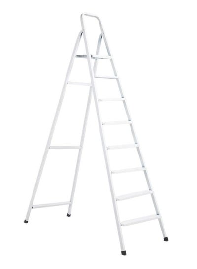 Robustline Steel Ladder 9 Steps Foldable Step Ladder with Handgrip and ...