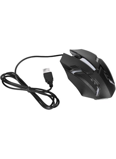 Colorful Gaming Mouse Black Backlit Wired Pc Mouse Plug And Play Laptop ...