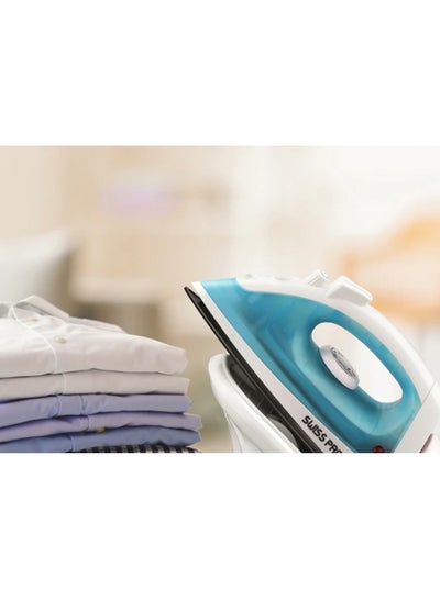 سعر Swiss Pro Plus steam iron, 150 ml, 1600 watt, Blue - SP-DBST1600.B ...