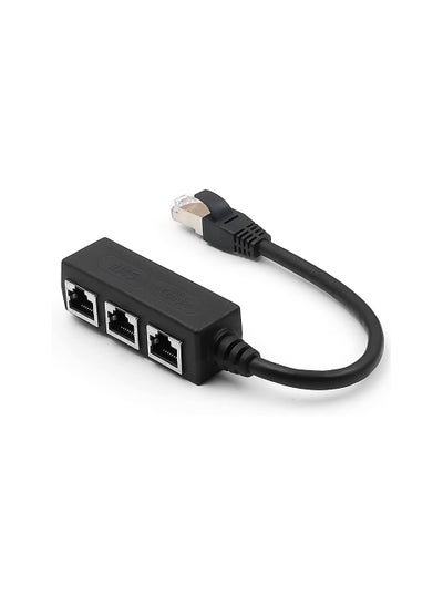 RJ45 Ethernet Splitter RJ45 1 Male to 3 x Female LAN Ethernet Splitter ...
