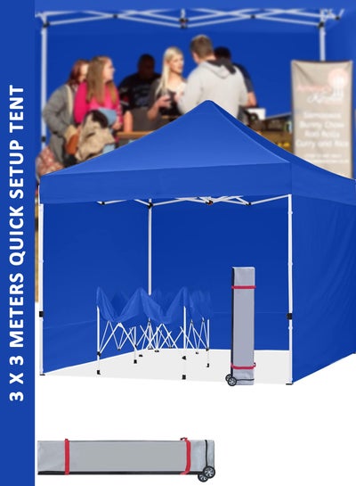 3x3 Meters Steel Frame Outdoor Tent with Waterproof UV-Blocking Canopy ...