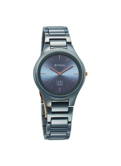 Edge Ceramic Women's Watch 2653QC07 – Blue Dial, Full Ceramic Strap ...