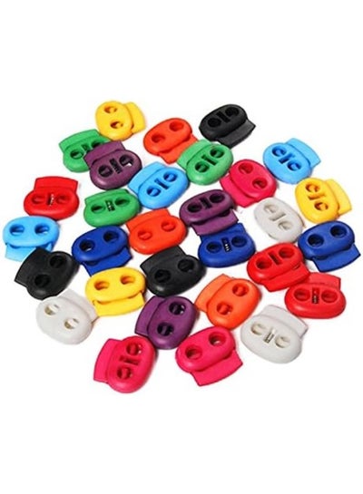 25 Pcs Cord Locks End Spring Loaded Cord Lock Toggle Stoppers Sliding ...