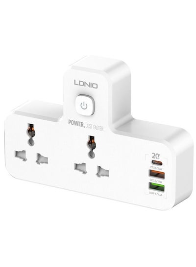 Double Plug Adaptor with Touch Control Nightlight 2 Way Plugs Extension ...