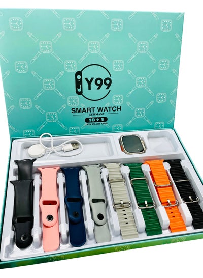 Smart Watch Ultra with 10 Straps Full Touch Color Screen Bluetooth ...