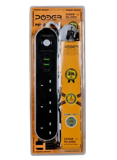 Electricity connection with three strong and durable outlets of 2500 ...
