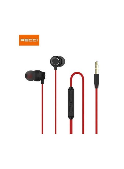 سعر Recci REP-L08 Wired Earphone - Red فى مصر | نون مصر | كان بكام