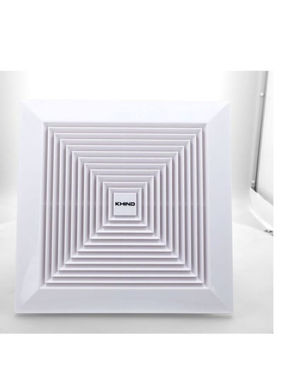 Elegant Design Square Shaped Ceiling Mounted Exhaust Fan White 20.7 x ...