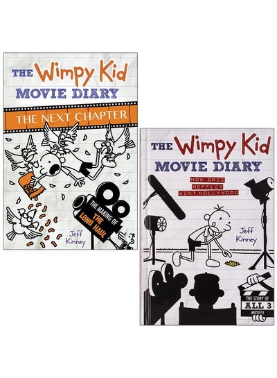 The Wimpy Kid Movie Diary Collection 2 Books Set By Jeff Kinney (The Next Chapter, How Greg ...