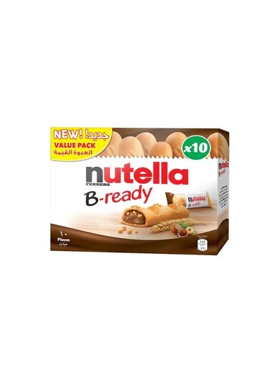 Nutella B-Ready Chocolate Hazelnut Spread Filled Wafer Bar 22g Pack of ...