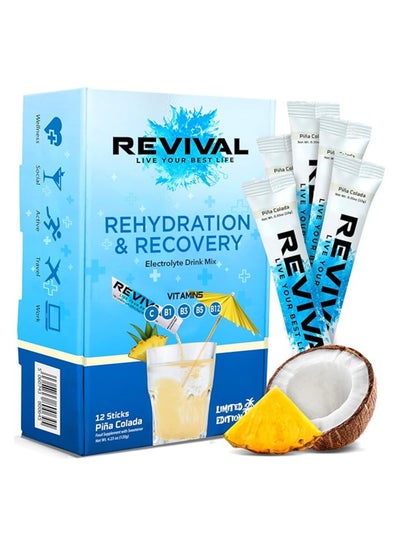 Revival Rapid Rehydration, Electrolytes Powder - High Strength Vitamin ...
