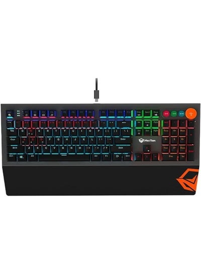 MEETION MT-MK500 Mechanical Wired Gaming Keyboard, Full Anti-ghosting Keys, Detachable Palmrest ...