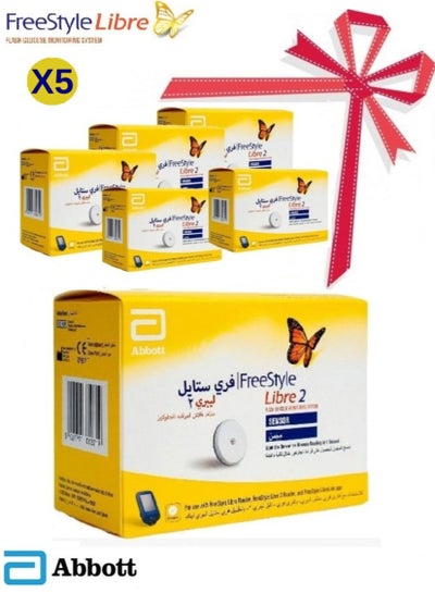 5-Pack of New Freestyle Libre 2 Flash Glucose Monitoring System Sensor ...