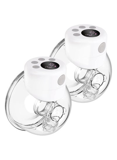 Wearable Breast Pump Double Hands Free Breastpumps Pain Free Silent ...