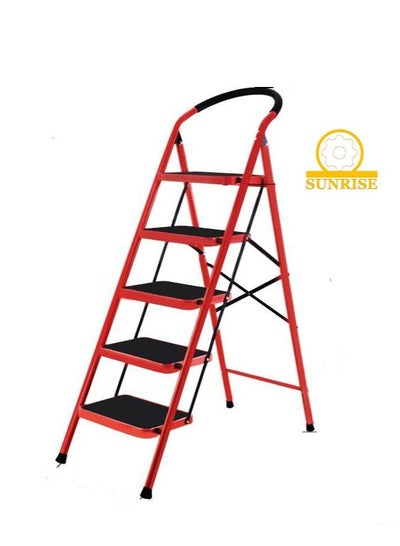 Ladders Step Foldable Ladder Folding 5 Steps Stool with Wide Anti-Slip ...