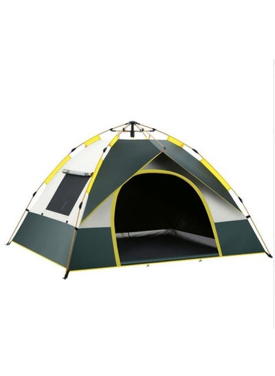 سعر 4 Person Camping Tent, Automatic Pop up Tent with Removable Rainfly and Carry Bag, Easy ...