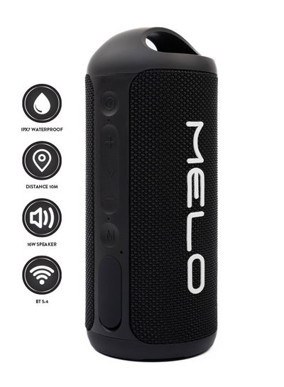 MELO Thunder 909 Portable Bluetooth Speaker, 2x8W Power, IPX7 ...