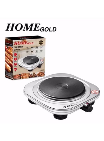 Home Gold Single Burner Electric Cooker with Non-Stick Coating and ...