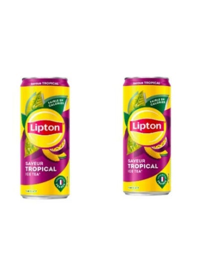 Lipton Ice Tea Tropical Fruit Can 330ml X2 price in Egypt | Noon Egypt ...