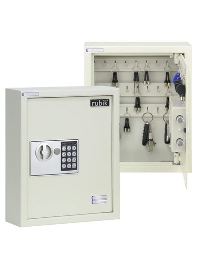 Key Cabinet with Digital and key Lock Wall Mounted 34 Keys Storage ...