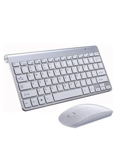 NTECH Wireless Keyboard And Mouse Combo Cordless USB Computer Keyboard And Mouse Set Ergonomic ...