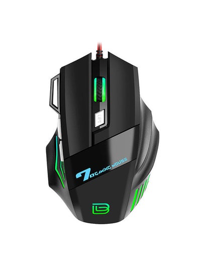 G5 Wired Gaming Mouse RGB Gaming Mouse 7 Keys Ergonomic Mice 4-gear ...