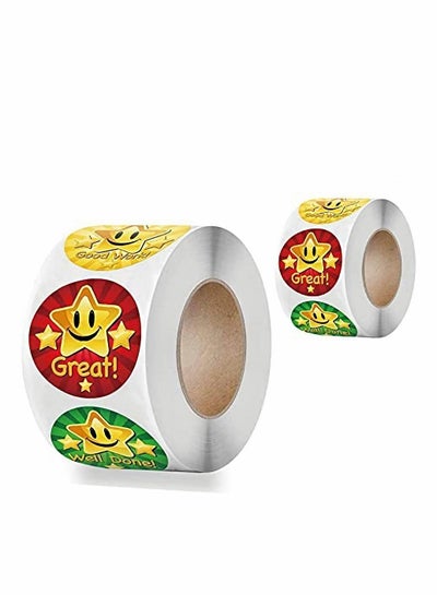 Reward Stickers for Teachers 2 rolls 1000pcs Star Roll Kids Teacher ...