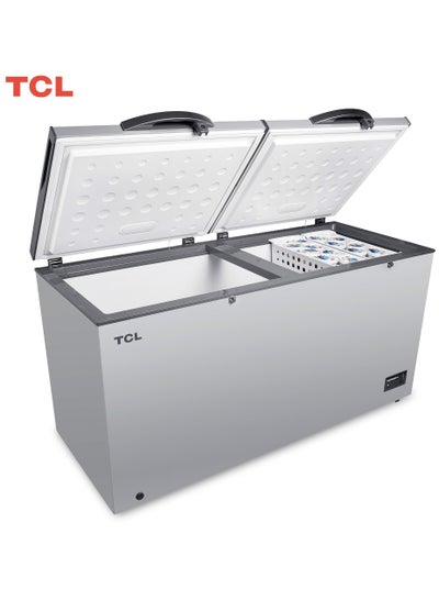 TCL 660 Liters Double Door Chest Freezer, Large Deep Freezer with ...