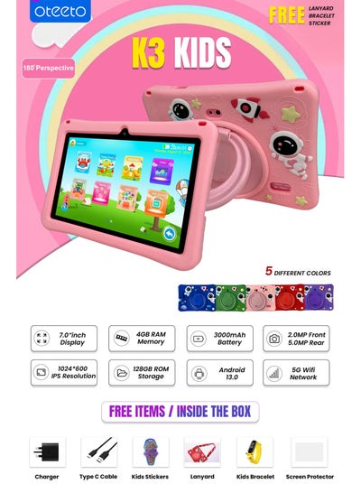 Oteeto K3 Kids Tablet - The Perfect Companion for Young Explorers price in UAE | Noon UAE | kanbkam
