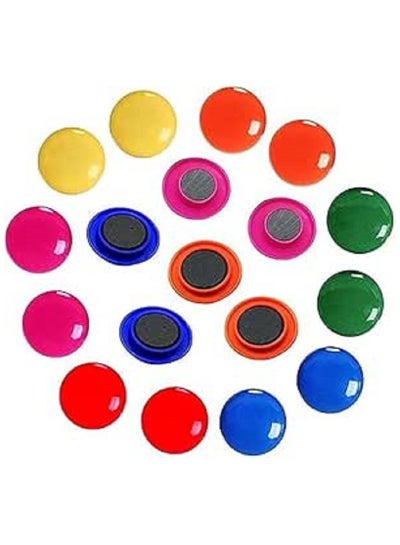12 pieces of colorful magnetic buttons for the whiteboard - 30 mm in ...