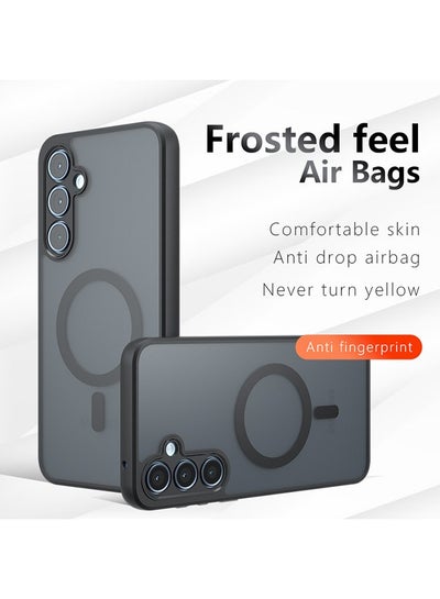 Magnetic Case for Samsung Galaxy A55 5G 6.6-Inch, Frosted Translucent ...