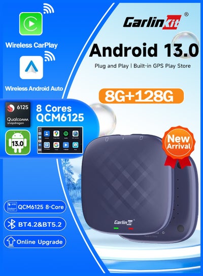 Carlinkit Android 13.0 CarPlay Ai Box 8+128GB Ultra Series With Powerful Qualcomm QCM6125 Comes ...