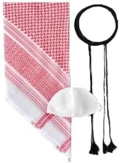 Mens Traditional Arabian Shemagh and Agal Set, Headscarf set for Thobe ...