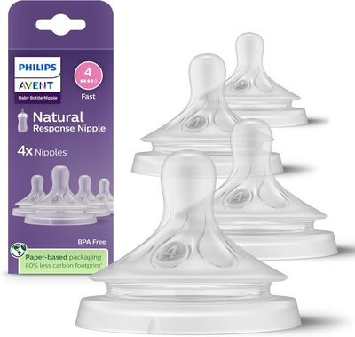 Philips Avent Natural Response Fast Flow Nipples 4-Pack price in UAE ...
