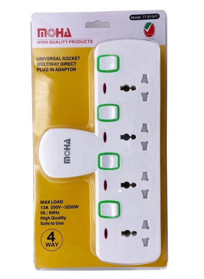 4 Universal Socket Multiway Direct Plug In Adaptor price in UAE | Noon ...