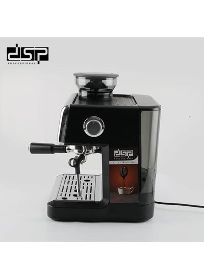DSP KA3107 2-in-1 Espresso Coffee Machine with Grinder – 2250W, 20 Bar ...