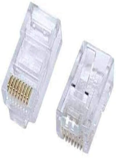 سعر CAT6 Modular RJ45 Connectors - 100-Pack فى مصر | نون مصر | كان بكام