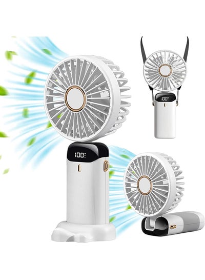 Mini Handheld Fan, Portable Personal Fan Neck Mount Fan 90° Adjustable ...