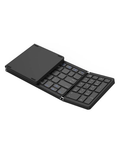 Foldable Bluetooth Keyboard Folding Wireless Portable Keyboard with ...