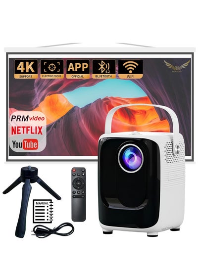 Mini Projector S10: 8000 Lumens, 1080P Resolution, Bluetooth & WiFi for ...