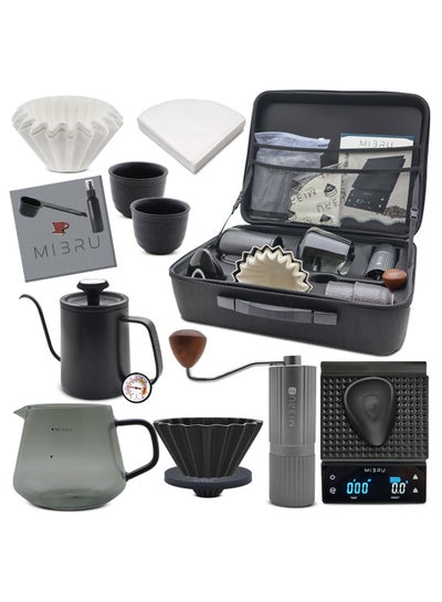 V60 Pour Over Coffee Set,14-Piece Drip Coffee Maker Set,Hand Brewing ...