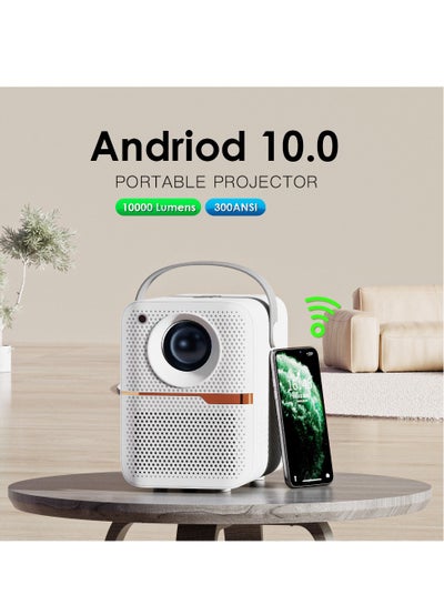 Smart Wi-Fi Mini Projector, 10000 Lumen Portable Projector,6K video ...