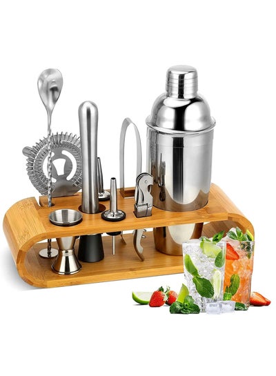 Cocktail Shaker Set, 9 Pcs Stainless Steel Bartender Kit for Drink ...