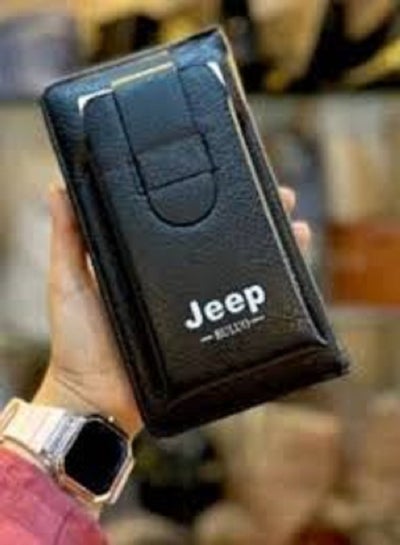 Men's multi-purpose leather wallet - for carrying mobile phone, cash ...